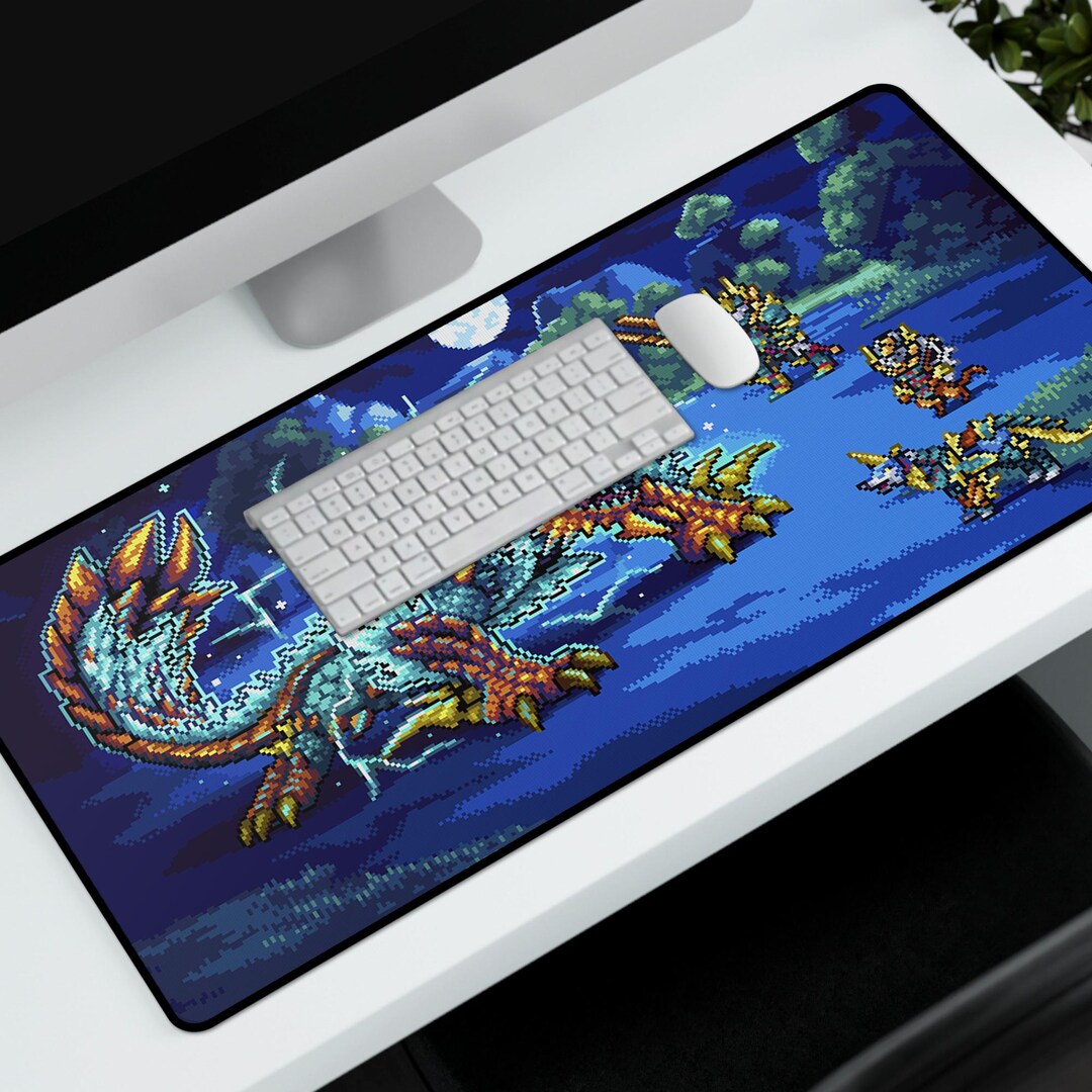 Monster Hunter Zinogre Pixel Art RPG Demake XL Gaming Mouse Pad Desk ...