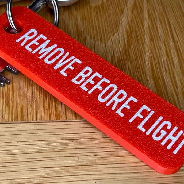 Custom Remove Before Flight Keychain - Etsy