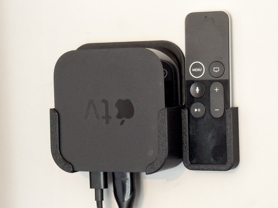 Apple TV 4K Wall Mount for Apple TV With Remote Holder Wall Hanger. - Etsy