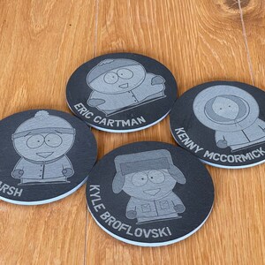 South Park Characters Slate Coasters Cartoon Character Coasters - Etsy UK
