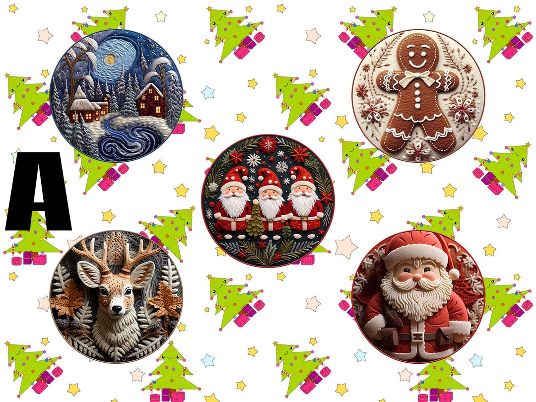 Christmas Sticker Designs for Christmas Gifts Labels for Gifts at Xmas ...