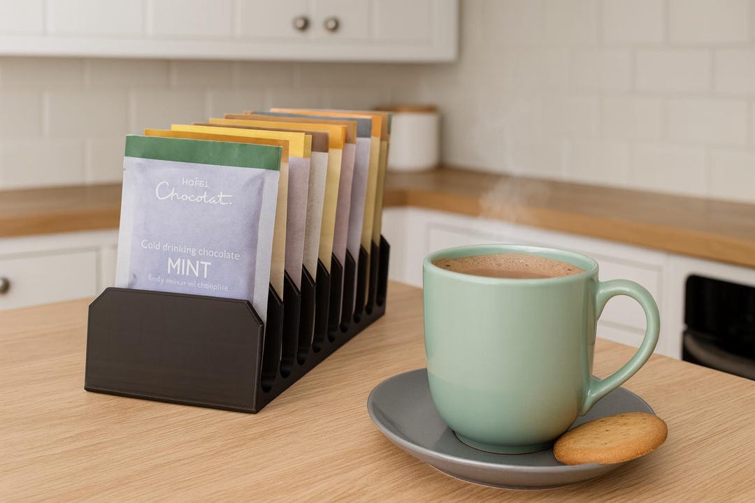 Velvetiser Hot Chocolate Sachet Holder: 10-slot Kitchen Organizer - Etsy