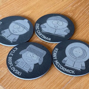 South Park Characters Slate Coasters Cartoon Character Coasters - Etsy UK