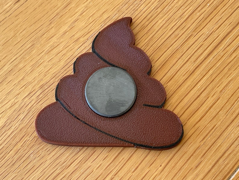 3D Printed Poop Emoji Fridge Magnet (7cm) - Etsy