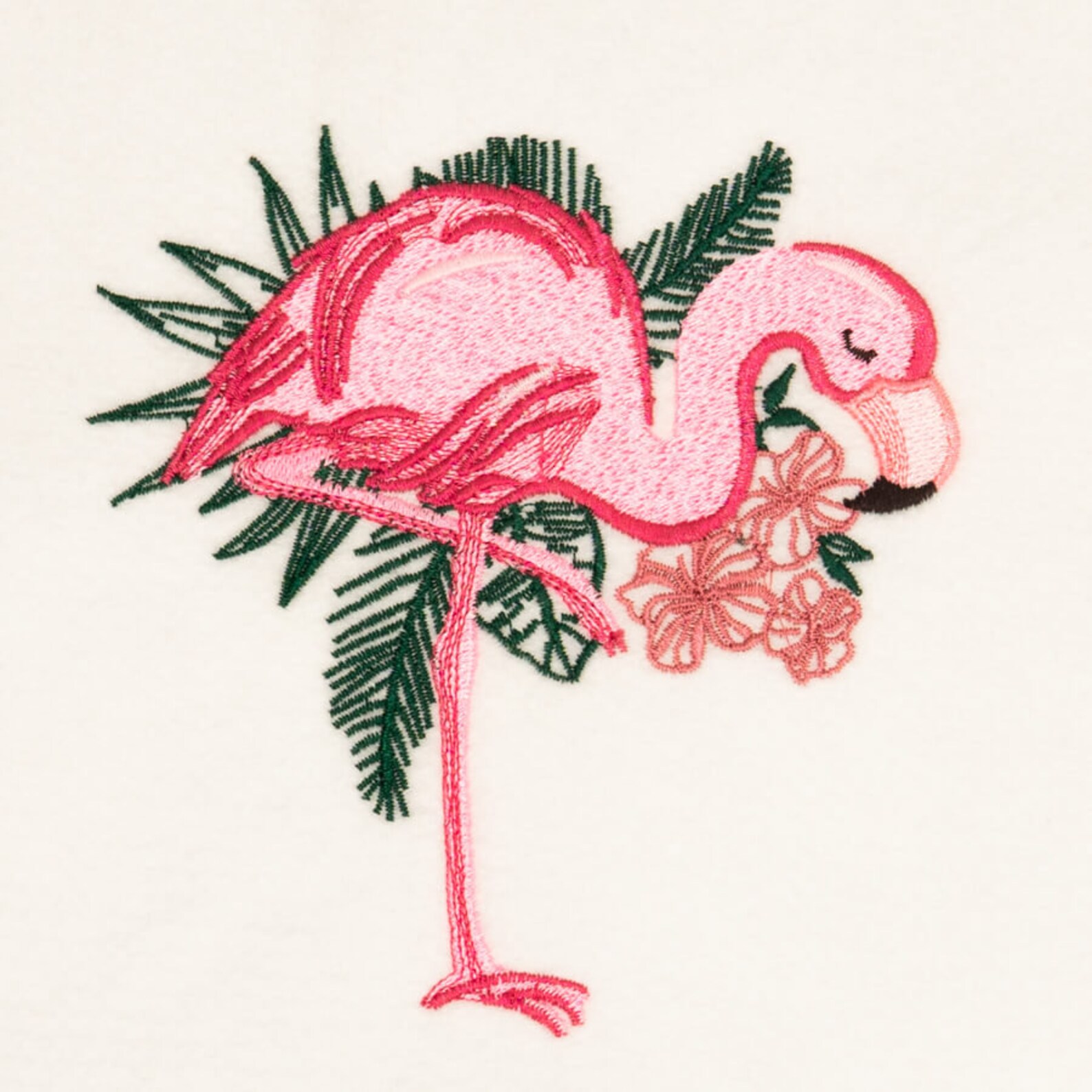Stylized Flamingo Embroidery Design 5 Different Sizes for Instant ...