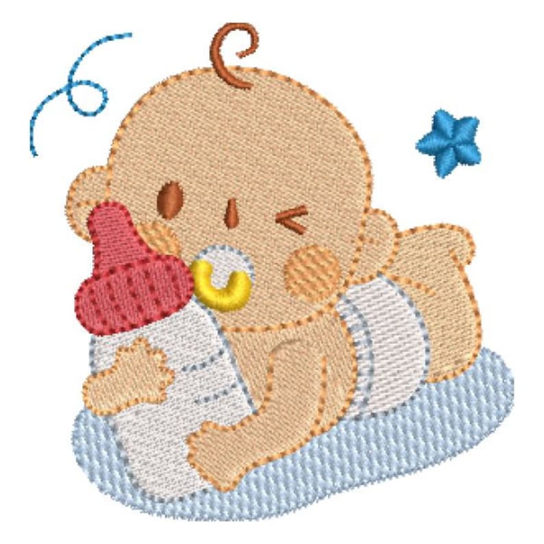 Baby Embroidery Design 7 Different Sizes for Instant Download - Etsy