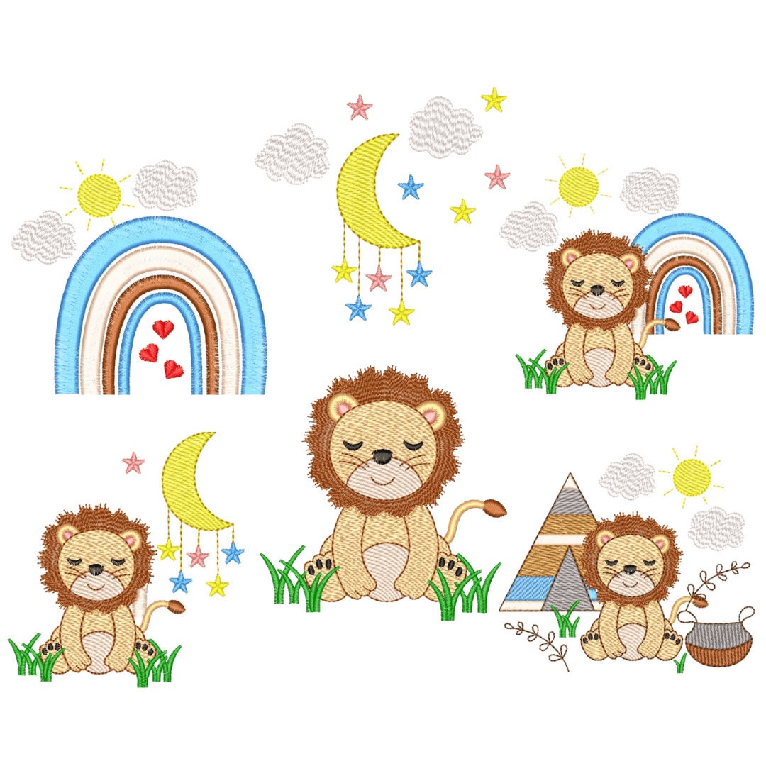 Boho Lion Design Pack - Etsy