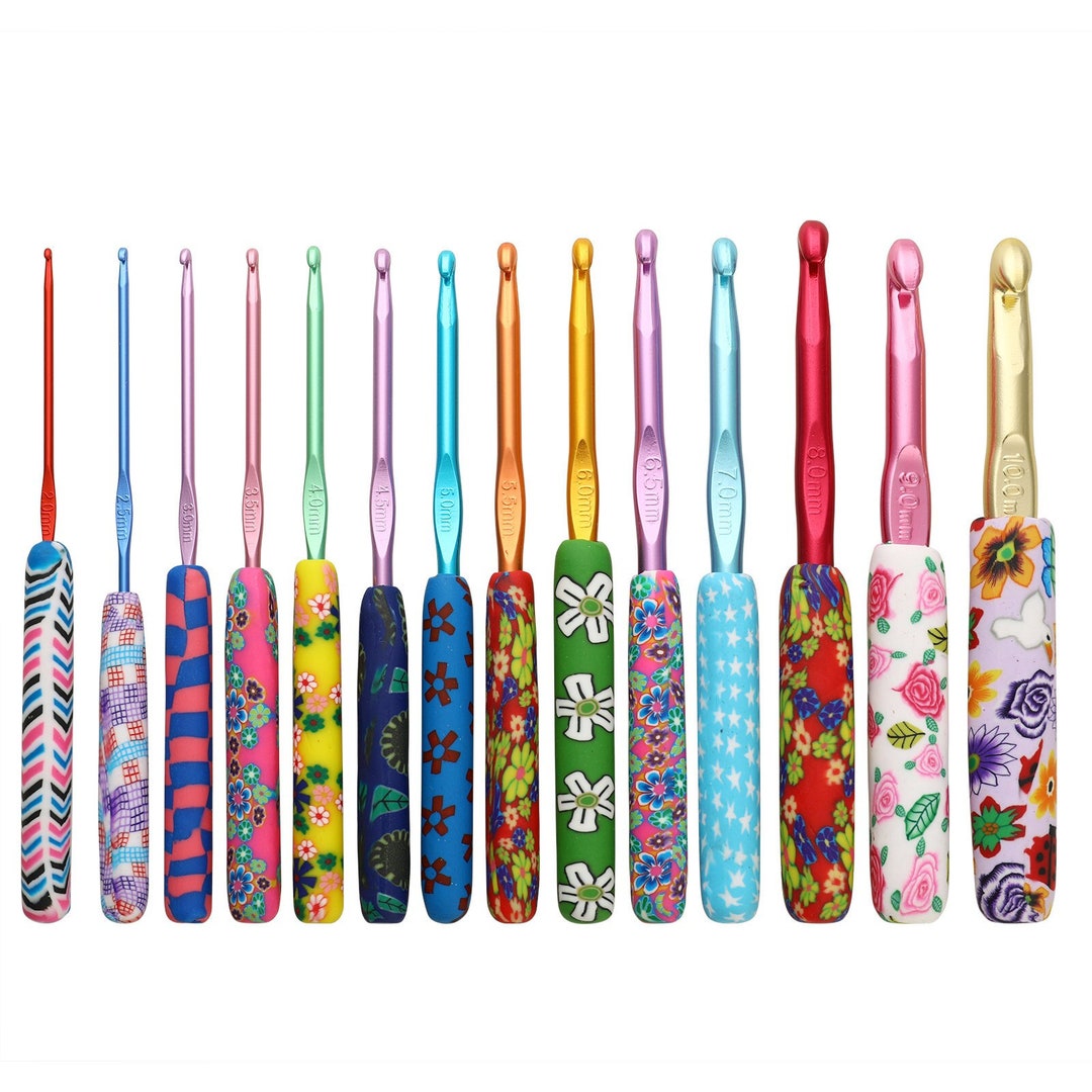 Colourful Crochet Hook Beautiful Printed Floral Crochet Hook - Etsy