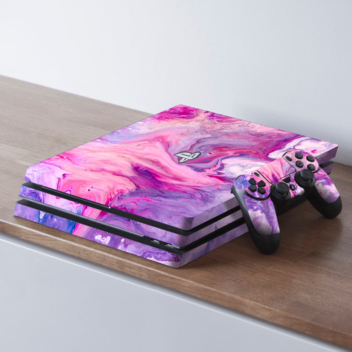 PS4 Skin Pink Marble Ps4 Pro Slim Fat Vinyl Sticker Girl | Etsy