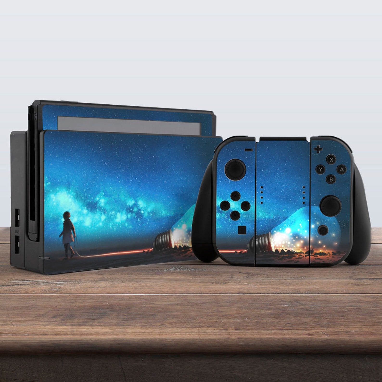 Switch Skin Magic Switch Skin Night Sky Switch Skin Lightbulb - Etsy