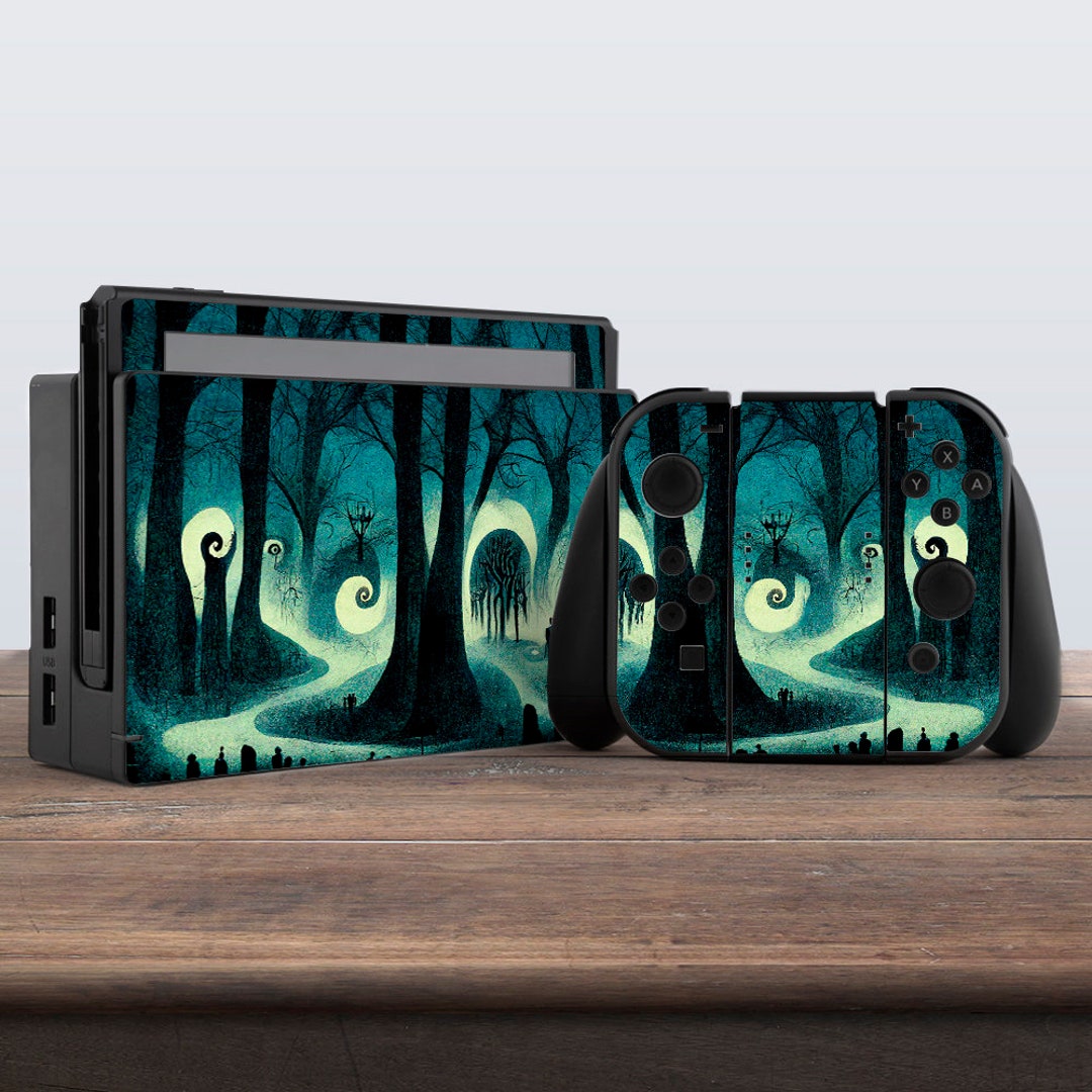 Creepy Forest Art Nintendo Switches Skin Nature Gothic Sticker Decal ...