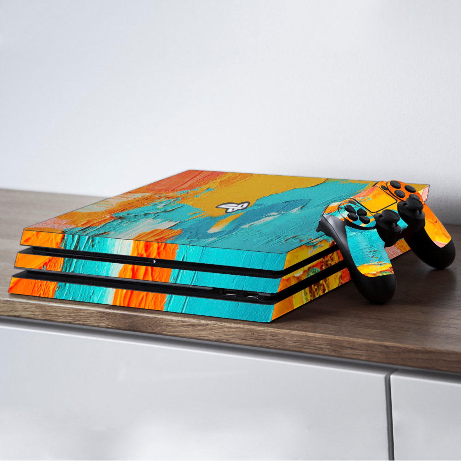 Ps4 skin oil paint ps4 skin bright ps4 skin yellow ps4 skin | Etsy