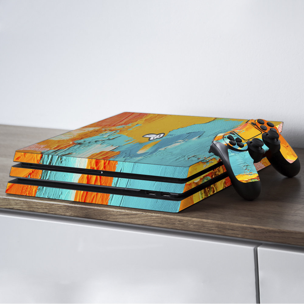 Ps4 skin oil paint ps4 skin bright ps4 skin yellow ps4 skin | Etsy