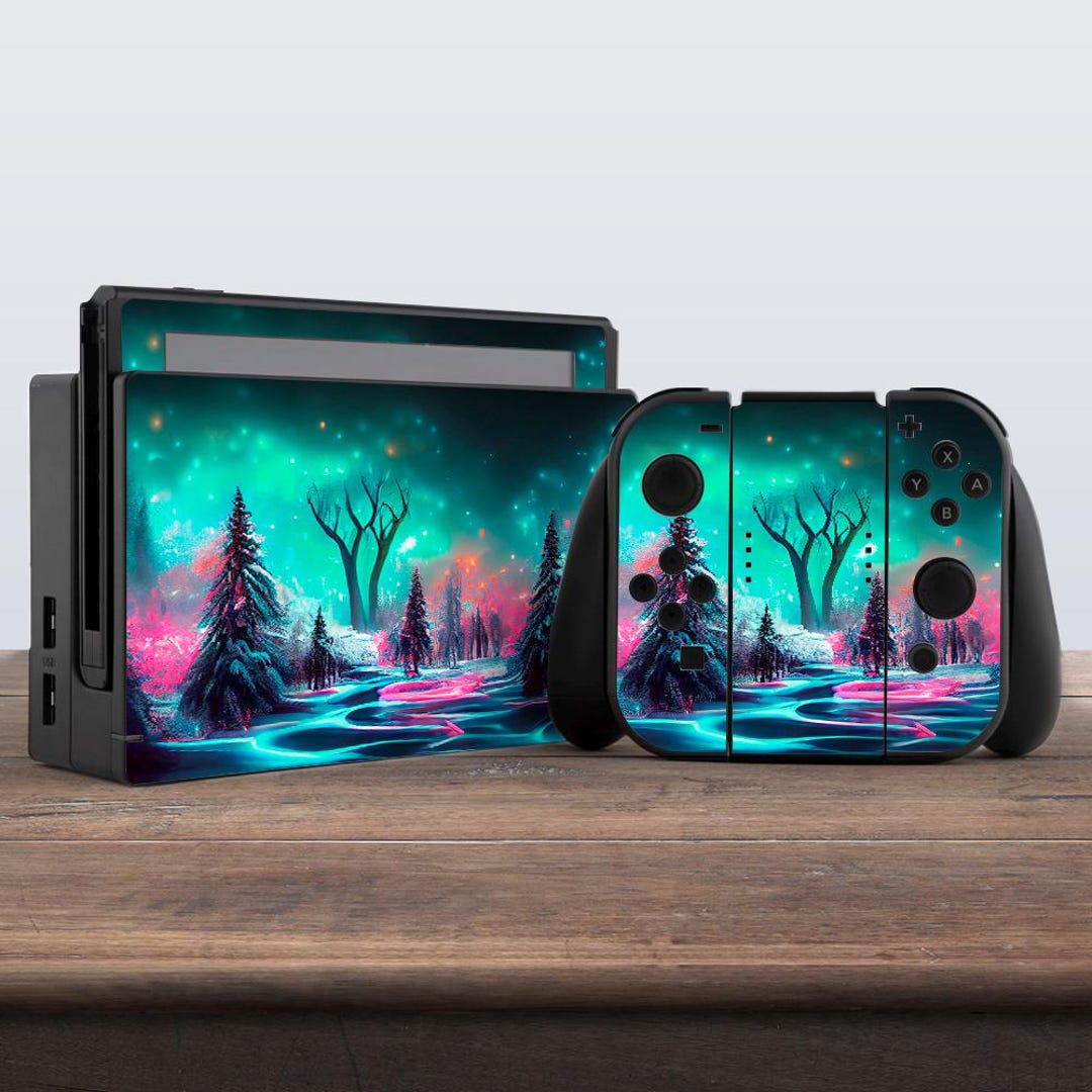 Winter Forest Art Mystery Nature Art Nintendo Switches Skin Nintendo ...