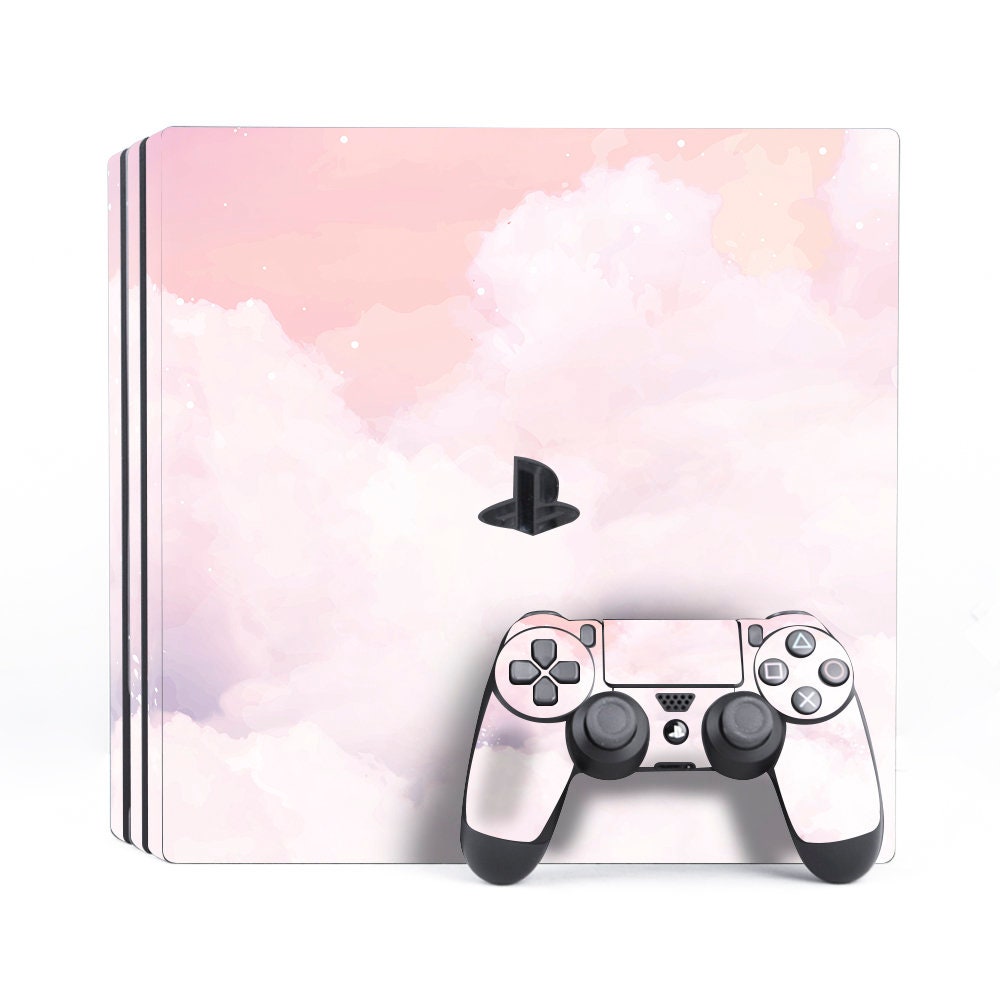 PS4 skin black ps4 pro slim fat vinyl sticker white kanagawa wave decal ...
