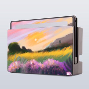 Lavender Field Print Nintendo Skin Sun Nintendo Switches Accessories ...