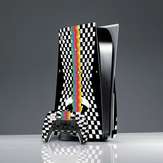 PS5 Skin Retro Playstation 5 Skin Rainbow Vintage Console and - Etsy