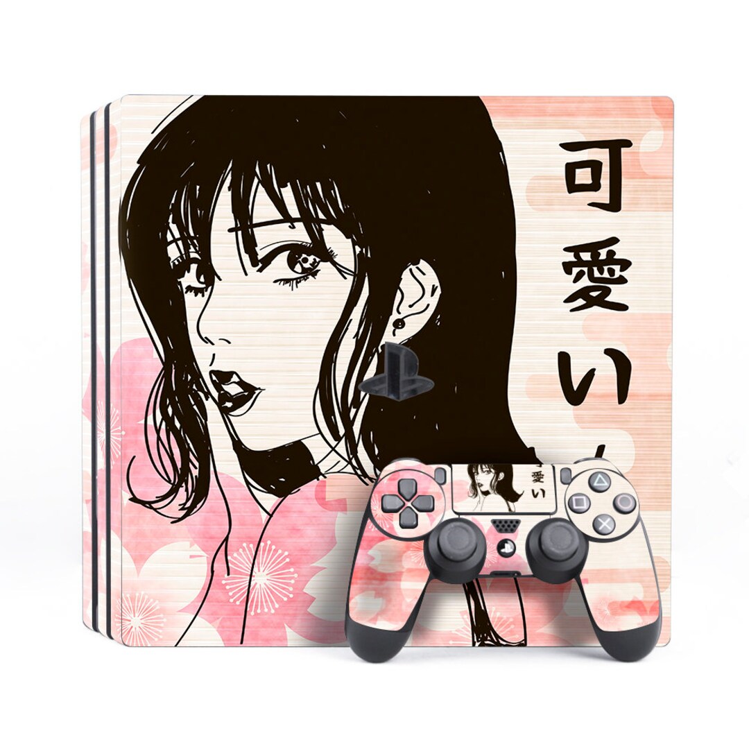 Ps4 Skin Anime Skin Pink Kawaii Ps4 Skin Japan Skin Cute Girl Decal for ...
