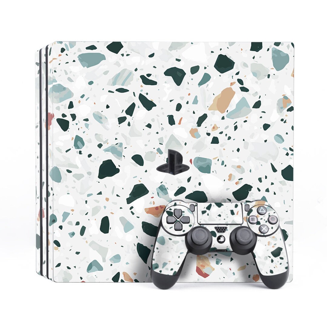 Terrazzo Print Skin Ps Skin Marble Elegant Stone Skin PS4 Pro Skin PS 4 ...