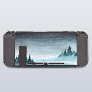 Winter Watercolor Art Nintendo Switches Accessories Nintendo Blue Skin ...
