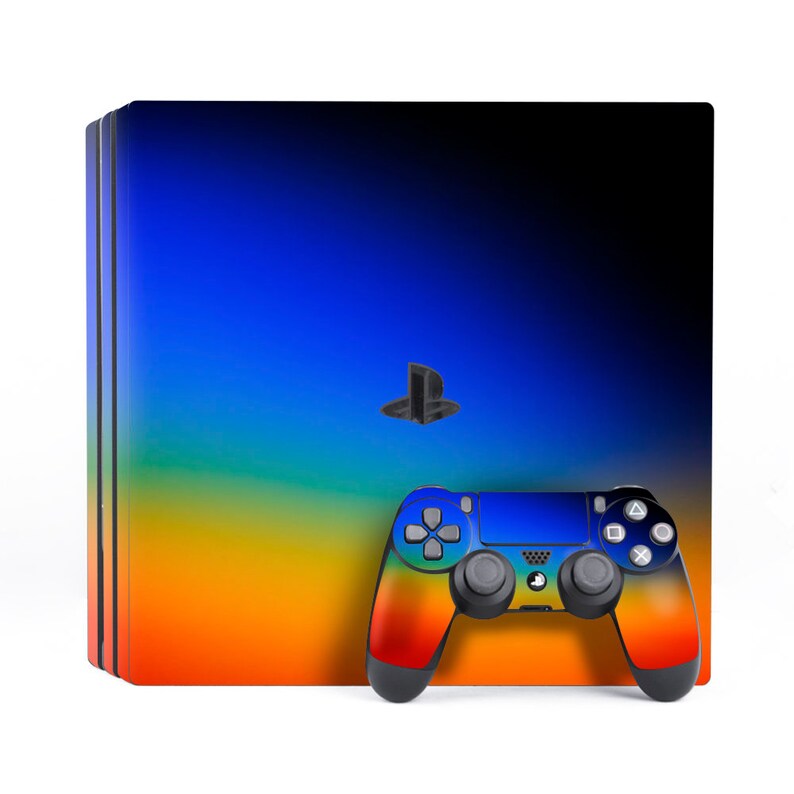 PS4 Skin Rainbow Ps4 Pro Slim Fat Vinyl Sticker Gradient Solid - Etsy