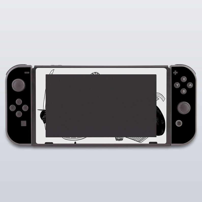 Switch Skin Black Switch Skin Kawaii Switch Skin Anime - Etsy