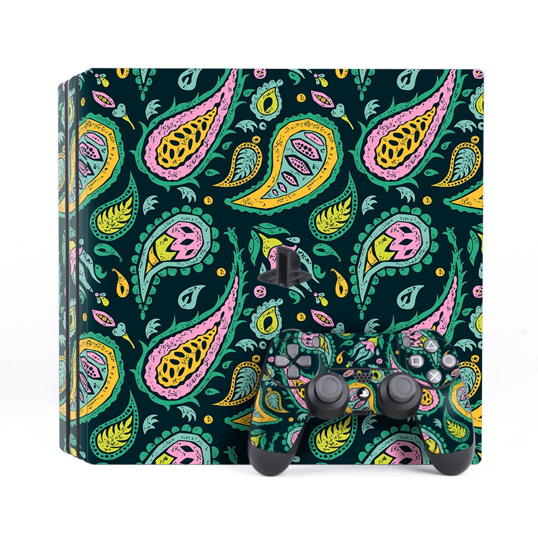 Ps4 Console Paisley Design Sticker Decal Console Skin Sticker Wrap PS 4 ...