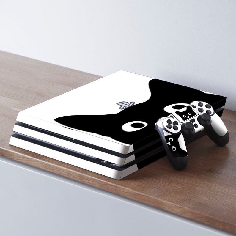 Ps4 Skin Cat Ps4 Skin Curious Cat Ps4 Skin Pet Ps4 Black and - Etsy
