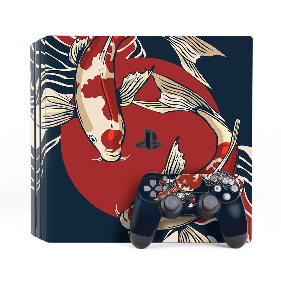 140 Koi Fish Sticker Japanese Fish Skin PS4 Fat Skin PS4 Pro Skin ...