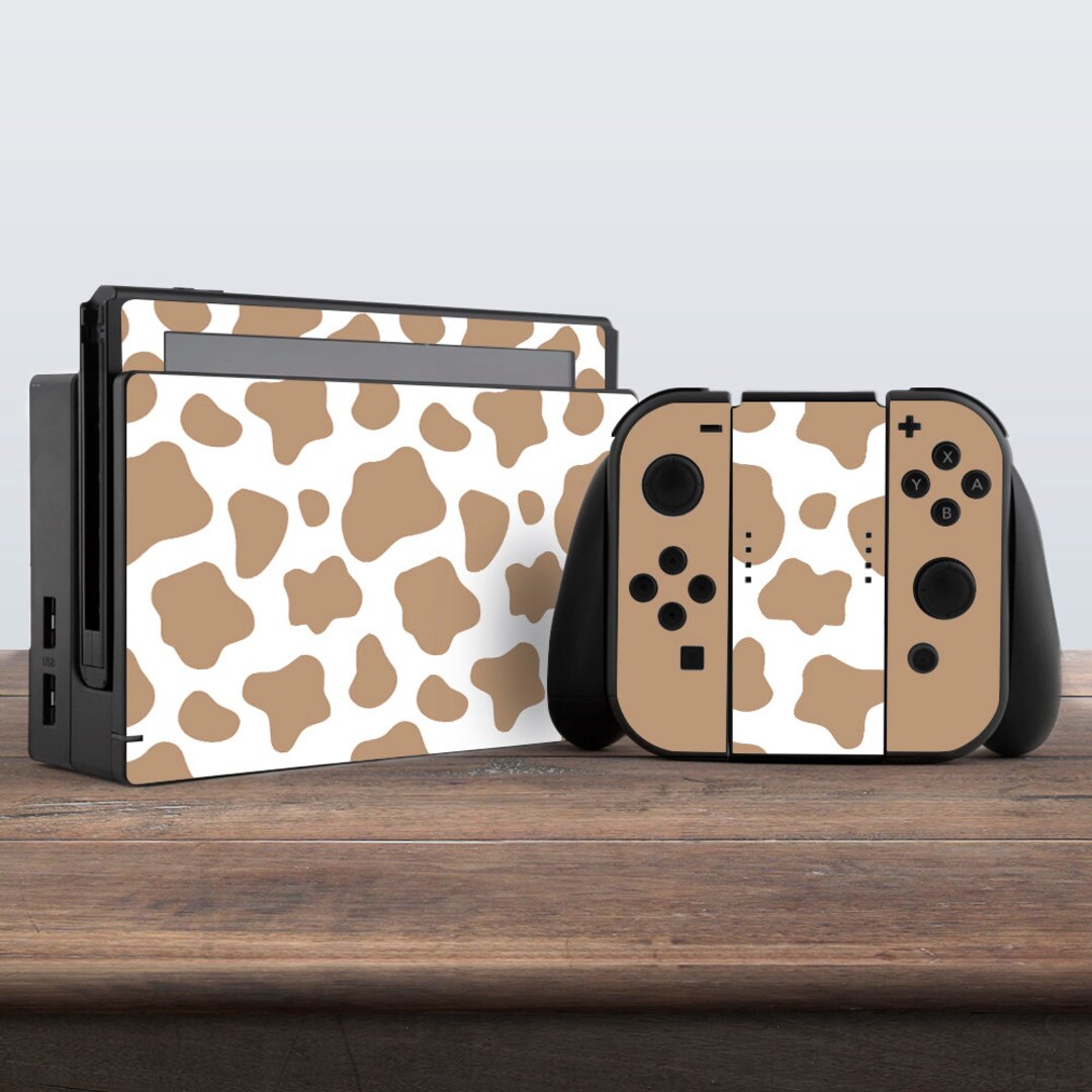 Cute Cow Print Nintendo Switches Accessories Animal Print Skin Sticker ...