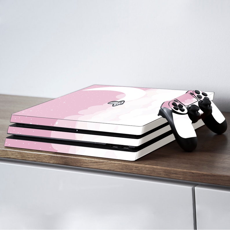 Ps4 Skin Moon Pps4 Skin Pink Ps4 Skin Sky Ps4 Skin Clouds - Etsy