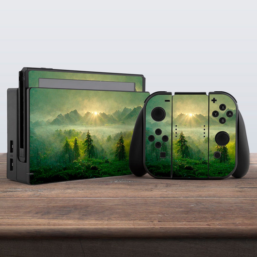 Green Forest Art Nintendo Switches Skin Nintendo Switches Accessories ...