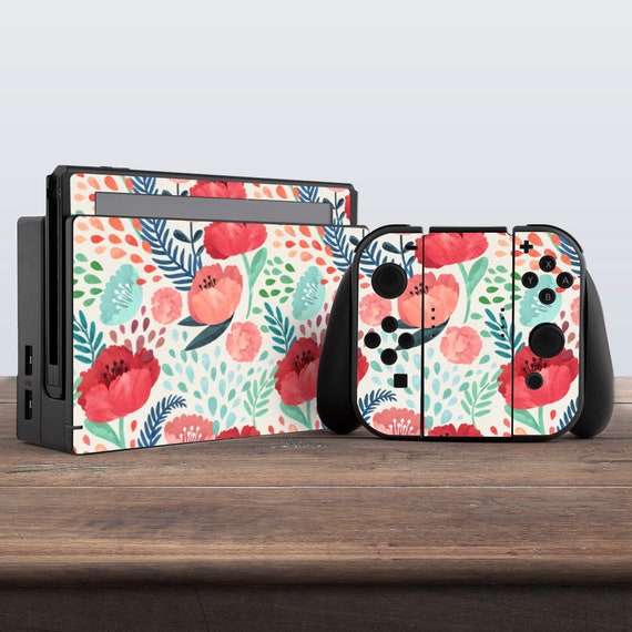 Switch Skin Floral Switch Skin Retro Switch Skin Pastel Switch | Etsy