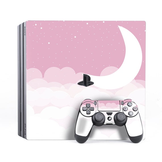 PS4 Skin Mond pps4 Skin Pink PS4 Skin Sky PS4 Skin Wolken Dualshock 4 Playstation Fat PS4 Pro Skin Konsolen Skin PS4 Pro Aufkleber PS4 Slim Aufkleber Etsy