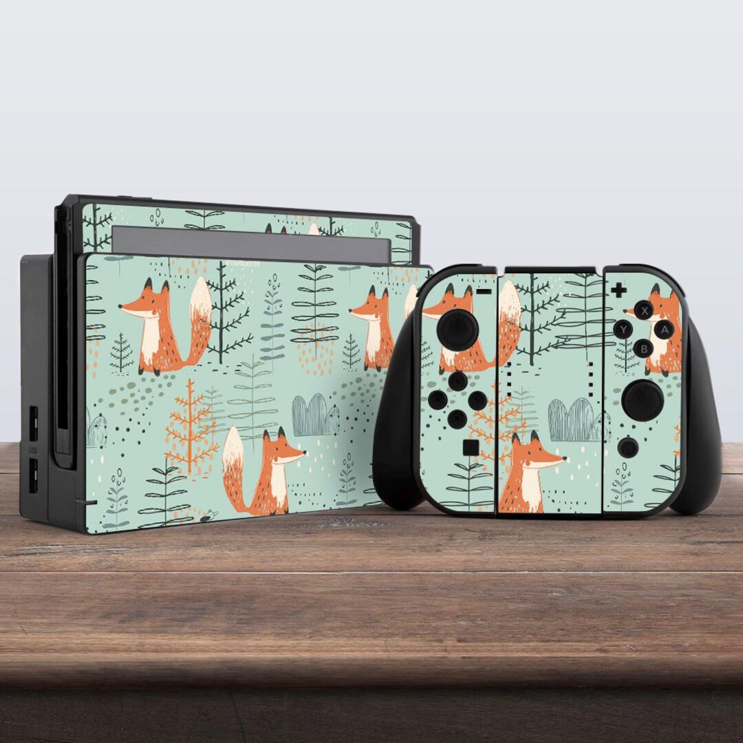 Nintendo Switches Skin Nintendo Switches Accessories Funny Fox Art ...