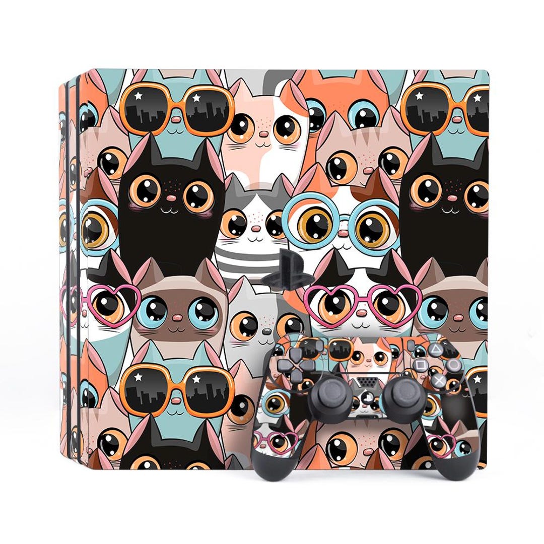 Cartoon Cats PS Skin Animals Sticker Decal Funny Animals Art PS Skin ...