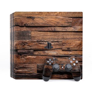Grunge Ps4 Skin Dark Ps4 Skin Vintage Ps4 Skin Wood Sticker Wrap PS4 ...