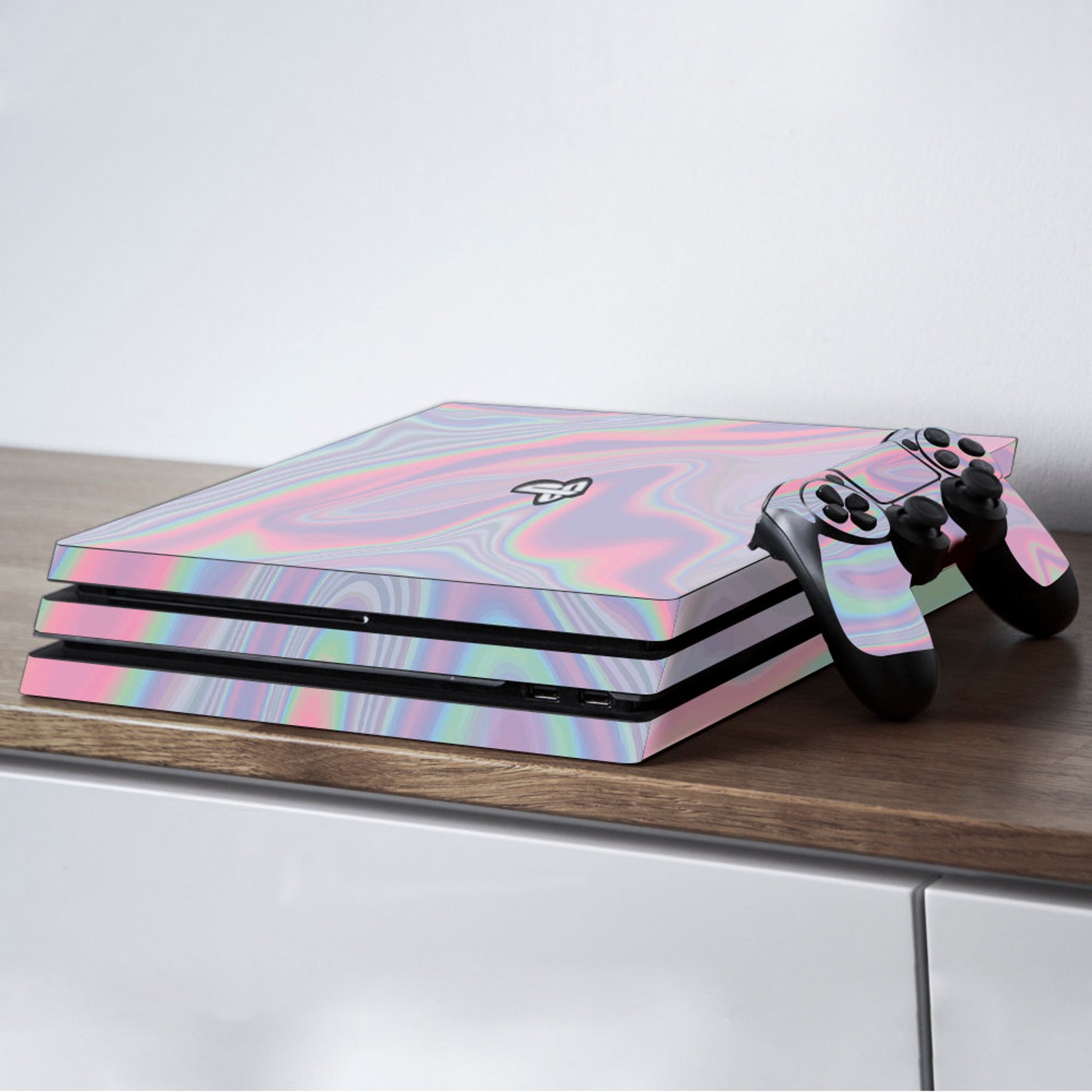 Ps4 Pastel Wavy Ps4 Holo Skin Ps4 Skin Ps4 Abstract Skin PS4 Slim ...