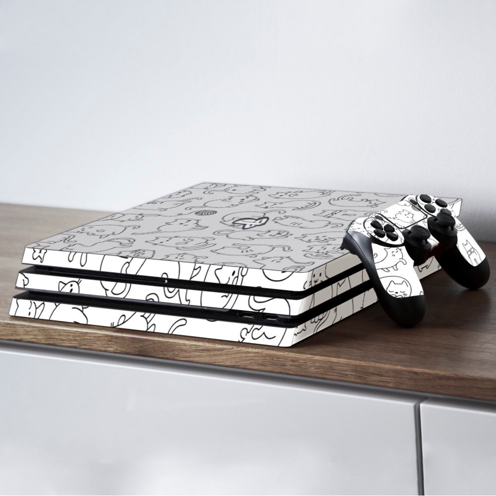 Ps4 Skin Playing Cat Ps4 Skin Cat Ps4 Skin Minimalistic Ps4 Skin Pet ...