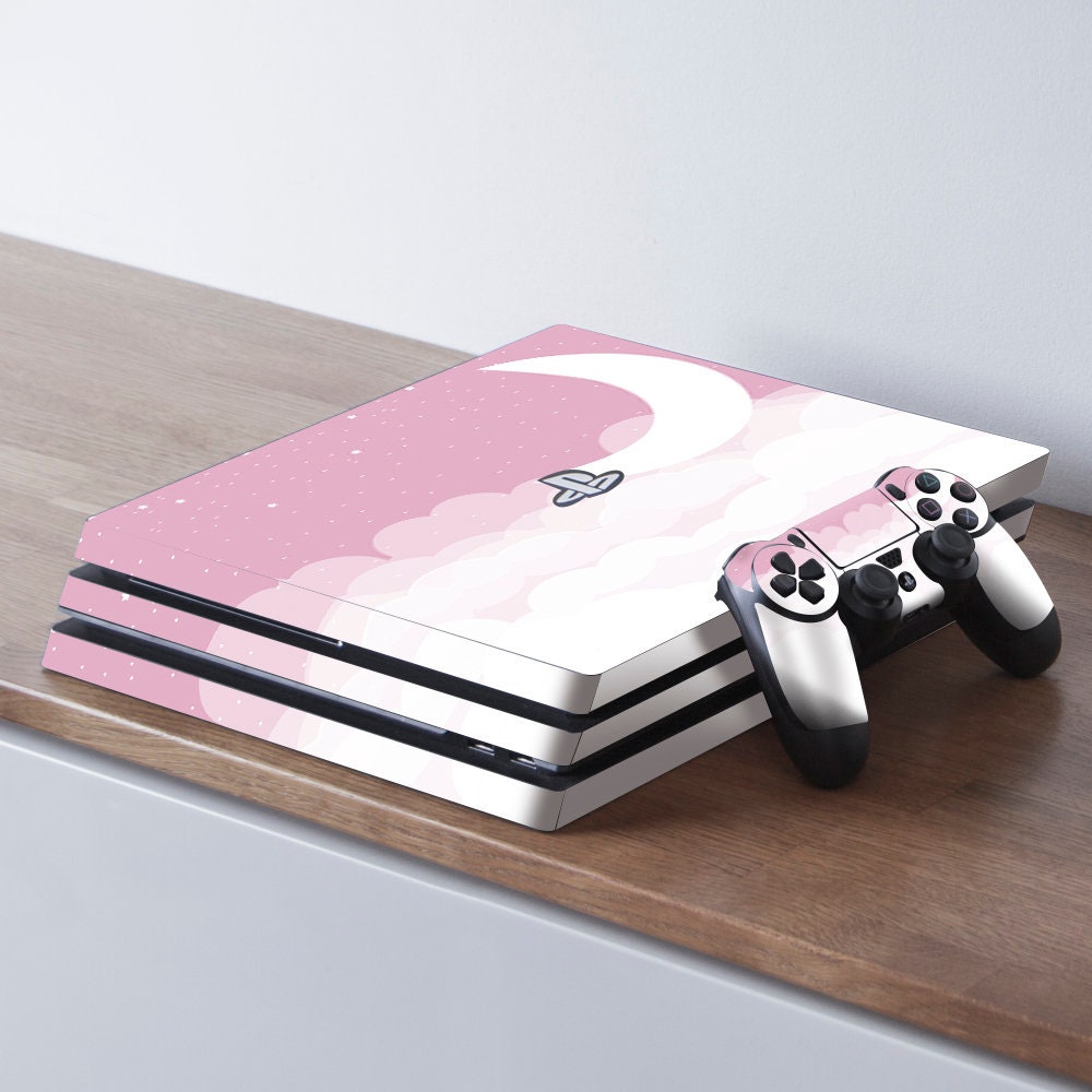 Ps4 Skin Moon Pps4 Skin Pink Ps4 Skin Sky Ps4 Skin Clouds - Etsy