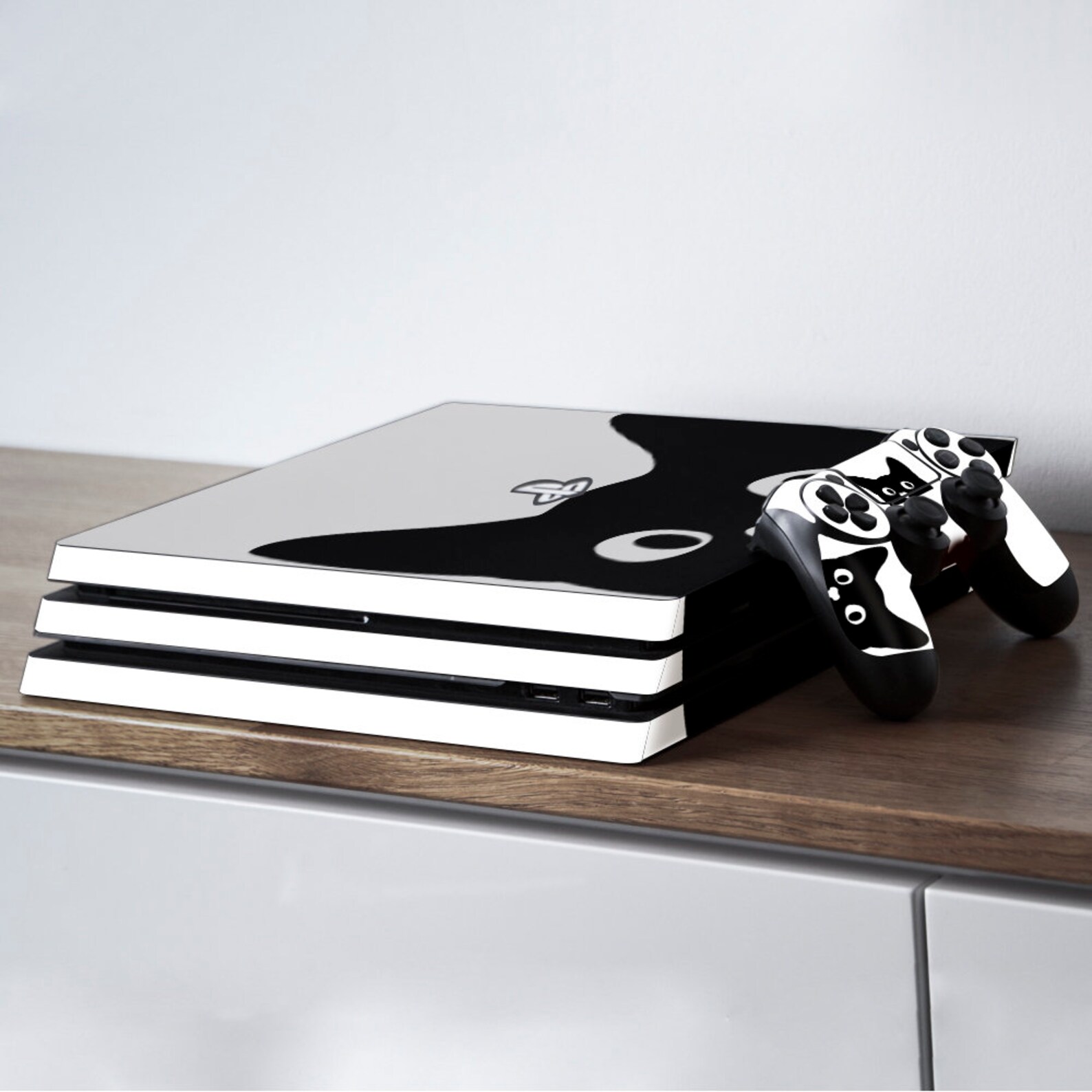 Ps4 Skin Cat Ps4 Skin Curious Cat Ps4 Skin Pet Ps4 Black and - Etsy