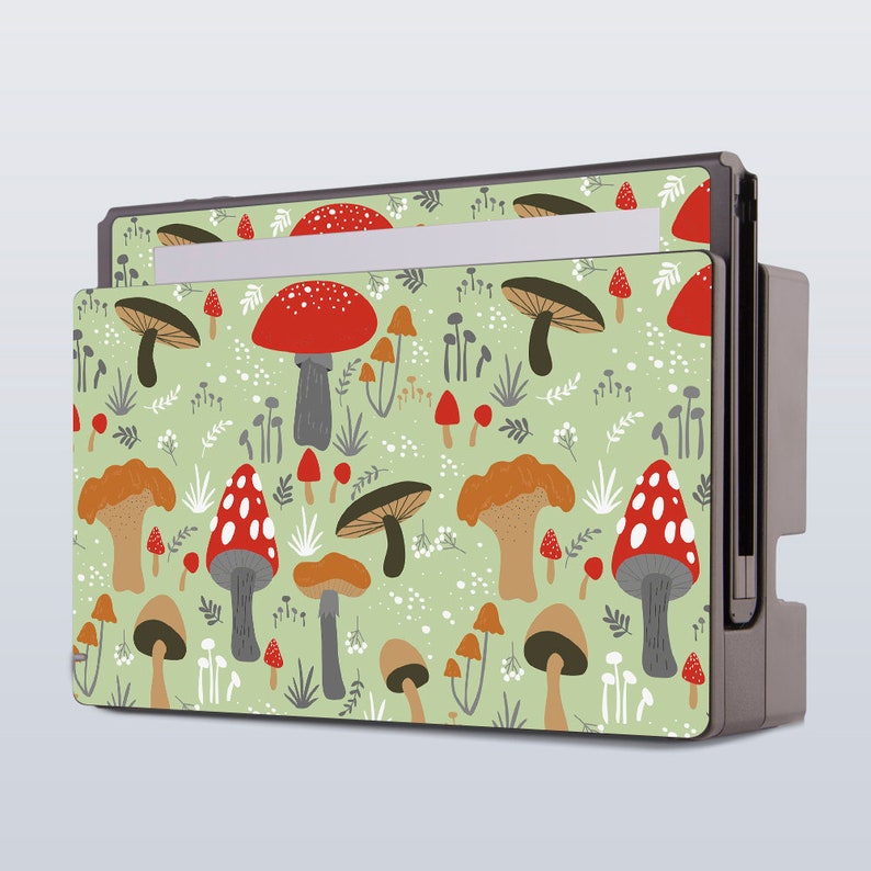 Switch Skin Mushroom Switch Skin Green Switch Skin Pastel Skin - Etsy