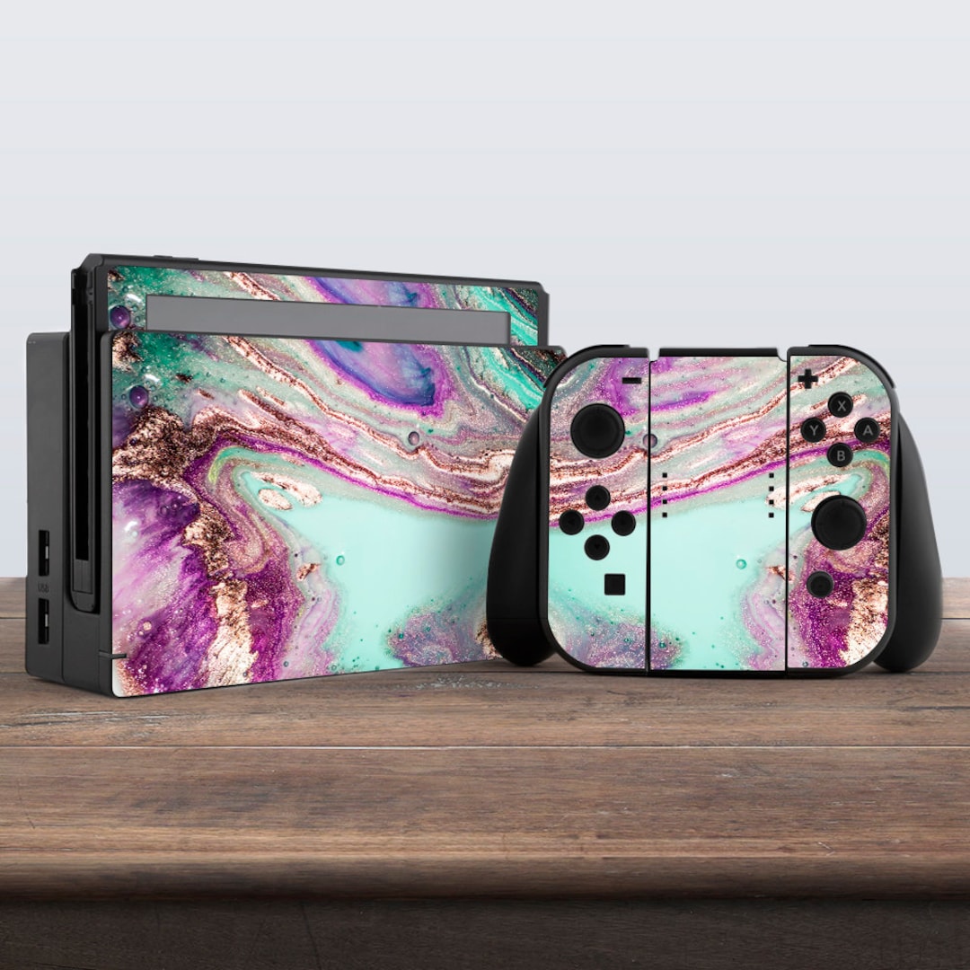 Abstract Watercolor Nintendo Switches Skin Nintendo Switches ...