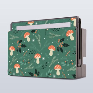 Switch Skin Green Switch Skin Mushrooms Vinyl Sticker Nature Aesthetic ...