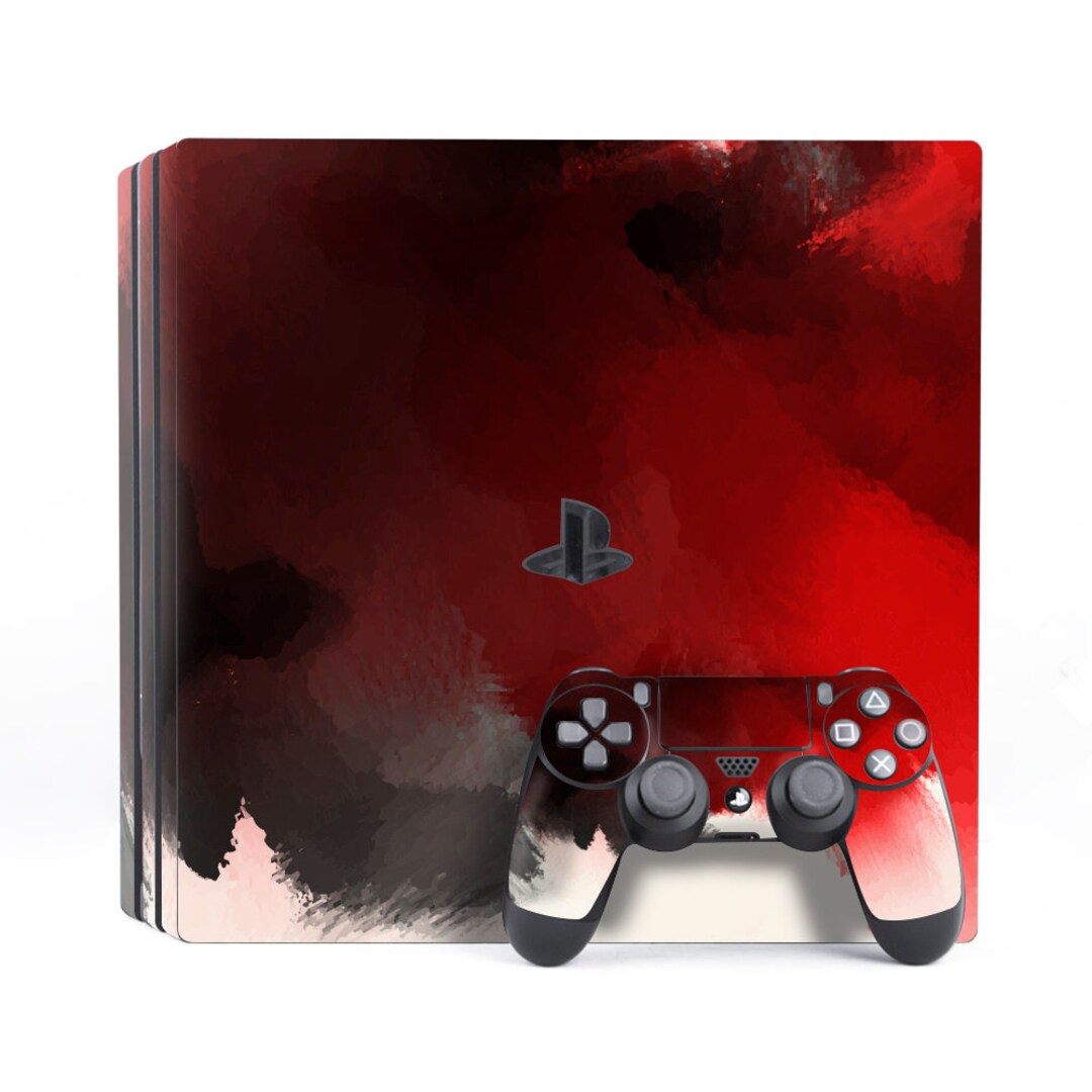 Ps4 Skin Dark Ps4 Skin Red Ps4 Skin Paint Ps4 Skin Art Console Skin ...