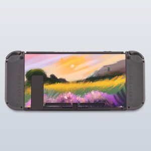 Lavender Field Print Nintendo Skin Sun Nintendo Switches Accessories ...