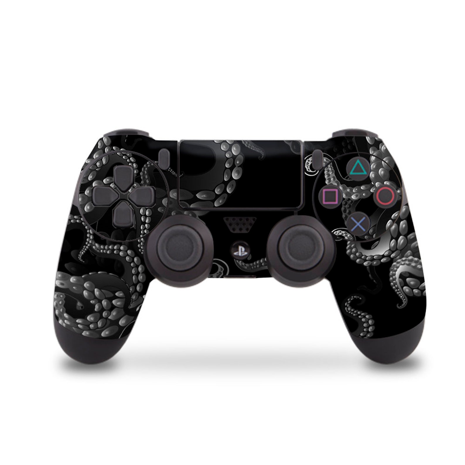 Ps4 skin black skin goth ps4 skin dark horror octopus | Etsy