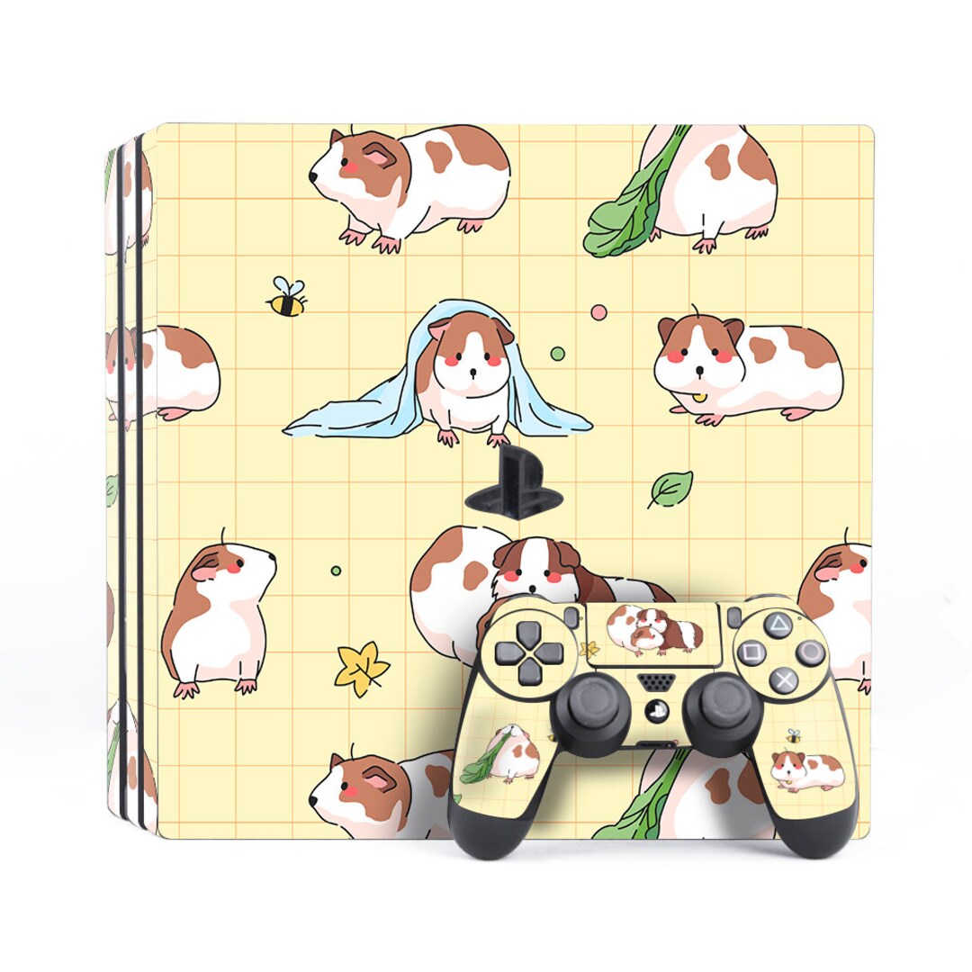 PS 4 Slim Skin Guinea Pig Art Kawaii Print Sticker Cute Animal Skin ...