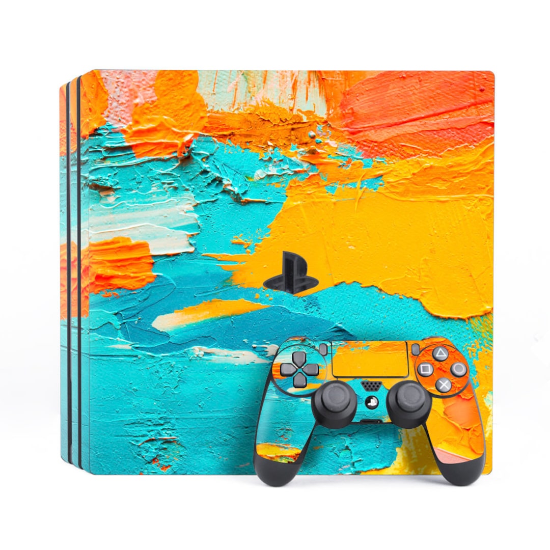 Ps4 Skin Oil Paint Ps4 Skin Bright Ps4 Skin Yellow Ps4 Skin Blue PS4 ...