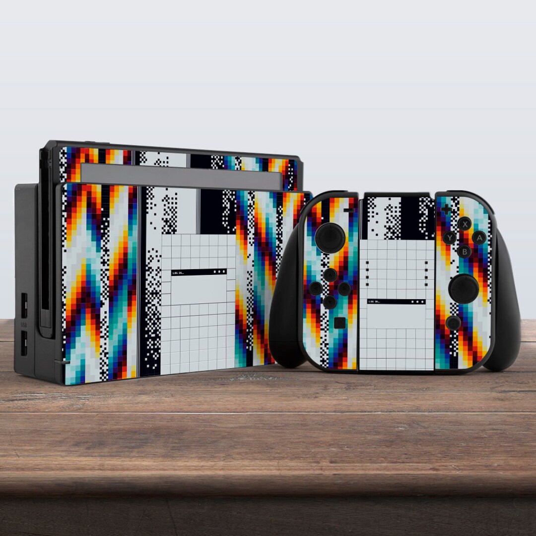 Switch Skin Retro Switch Skin Neon Switch Skin Vaporwave Vinyl - Etsy